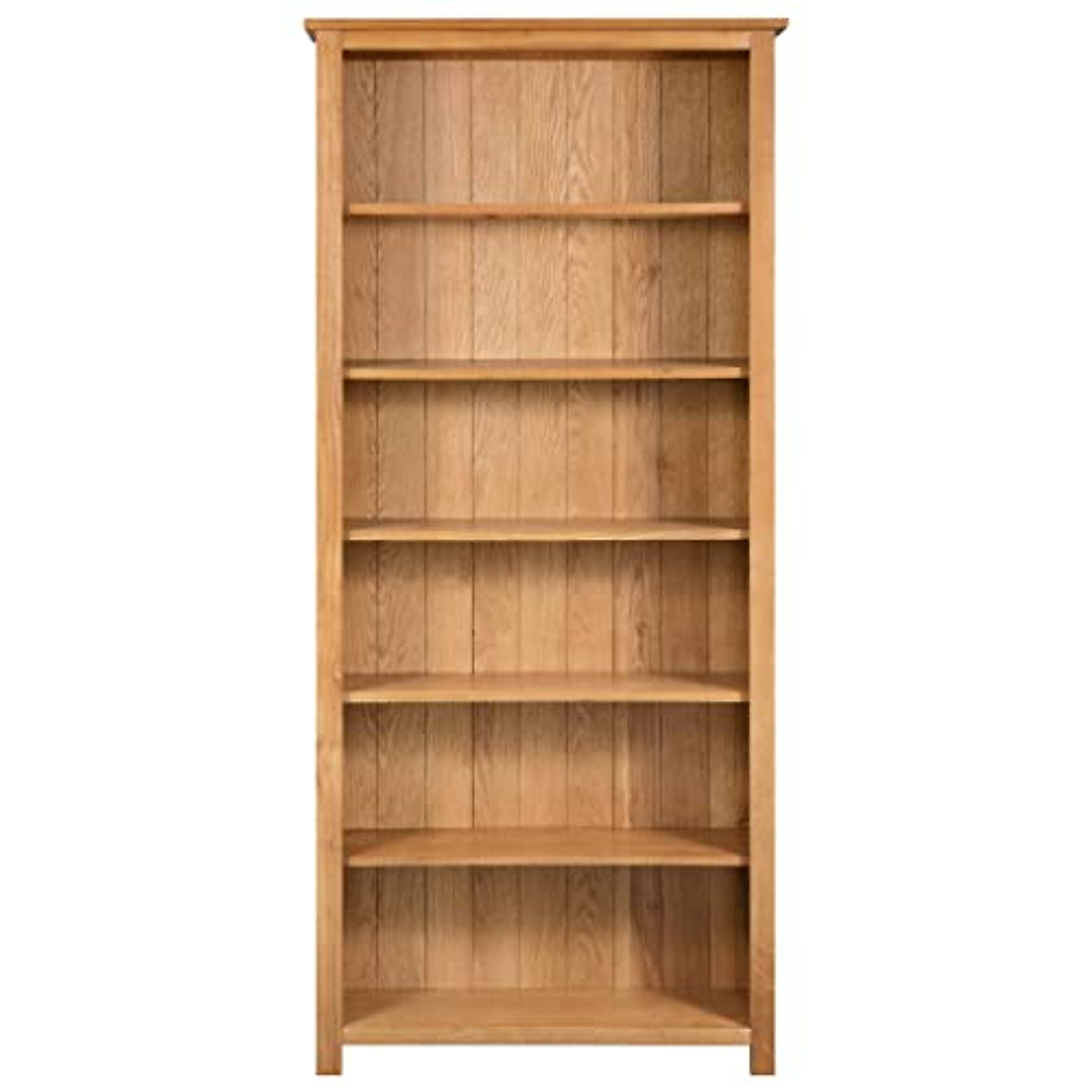 KTHLBRH Open Storage Rack, Vertical Bookshelf, Living Room Display Rack, Suitable for Bedroom, Study, Office 6 Tier Bookcase 31.5"x8.9"x66.9" Solid Oak