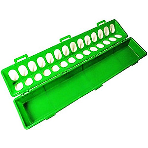 20" GREEN RITE RARM PRODUCTS POLY FLIP TOP CHICKEN FEEDER 28 HOLE FOR POULTRY CHICK
