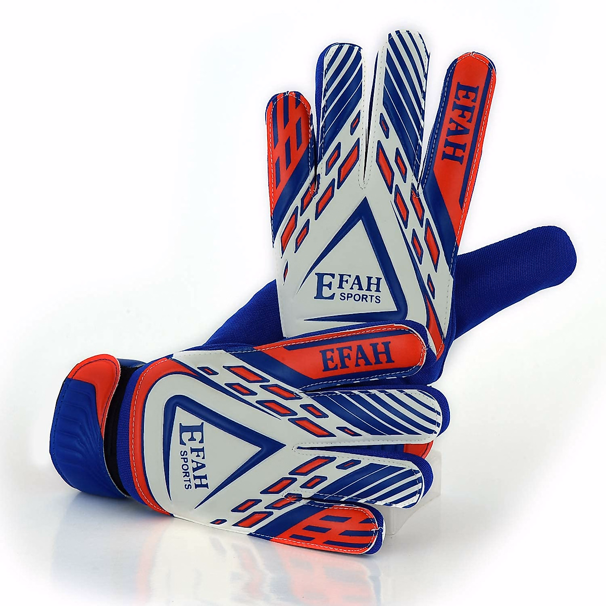 EFAH SPORTS Soccer Goalie Goalkeeper Gloves for Kids Boys Children Football Gloves with Strong Grips