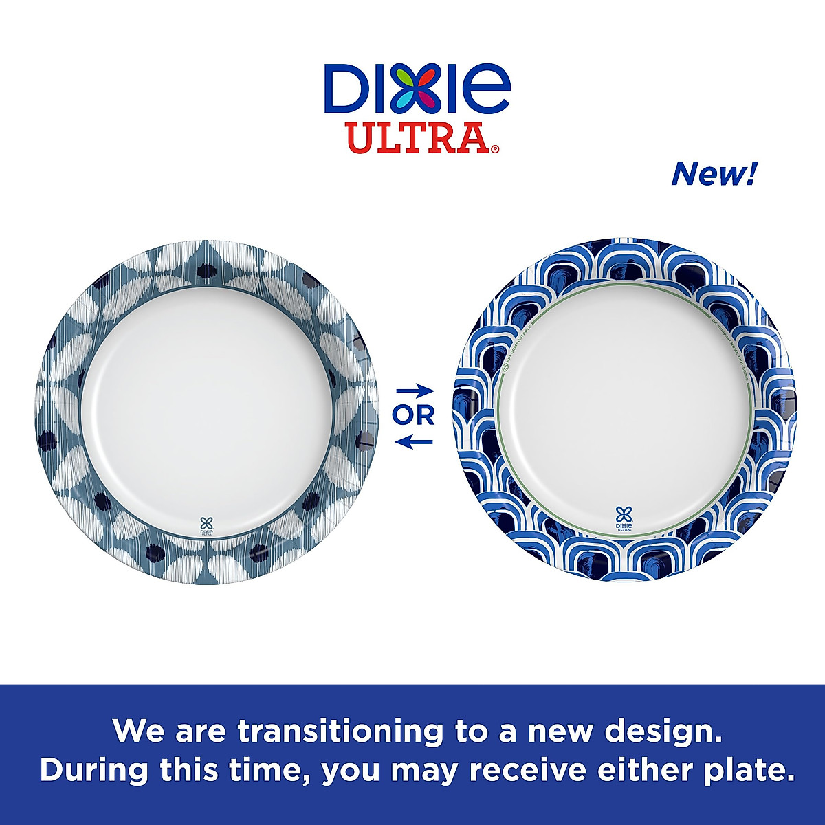 Dixie Ultra, Deep Dish Paper Plates, 28 Oz, 40 Count, Heavy Duty, Microwave-Safe, Soak-Proof, Cut Resistant, Disposable Plates For Heavy, Messy Meals