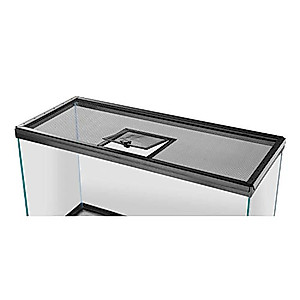Zilla Pet Reptile Terrarium Fresh Air Screen Cover with Hinged Door 24" x 12"