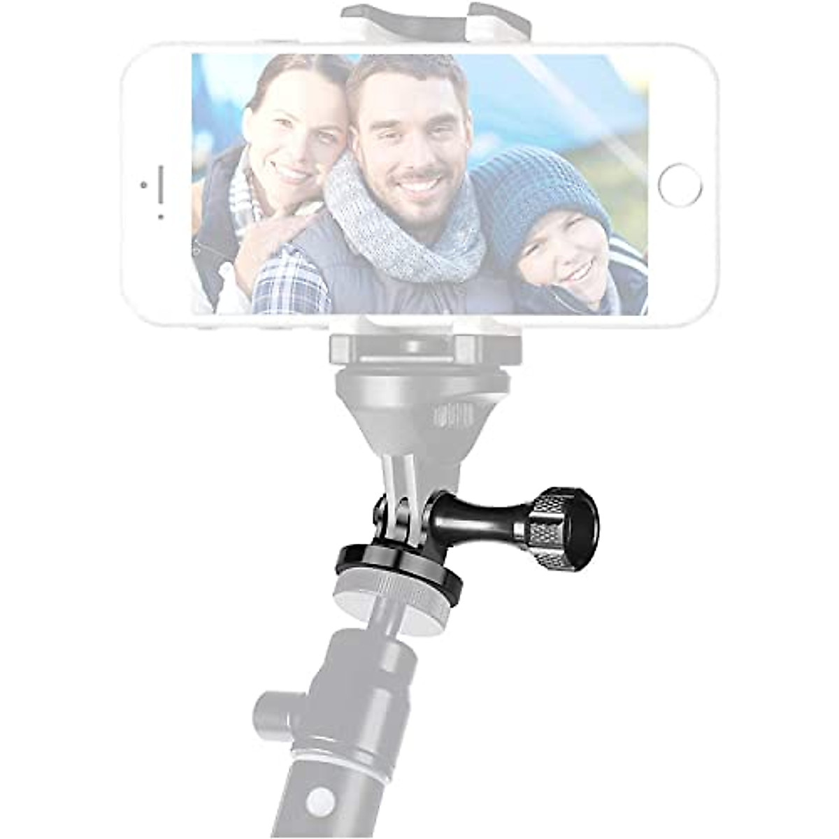 VIZEMO 2 Pack Aluminum Tripod Monopod Mount with Aluminum Thumbscrew Threaded,Mount Adapter Tripod Mount for Gopro Hero 11,10, 9, 8, 1/4 Tripod Adapter for Gopro and DJI OSMO Insta 360 Action Camera