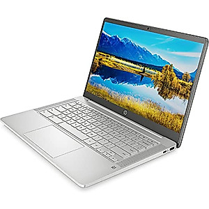 HP 2023 14" FHD IPS Chromebook, Intel Processor Up to 3.25GHz, 8GB Ram, 128GB SSD, 4K Graphics, Super-Fast 6th Gen WiFi, Dale Silver, Chrome OS (Renewed) (Dale Silver)