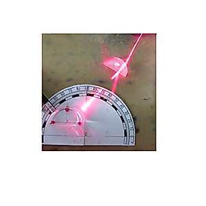 Optical Glass Semicircle Lens Physical Teaching Equipment 2pcs