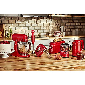 KitchenAid Queen of Hearts Food Chopper KFC3516QHSD, 3.5 Cup, Passion Red
