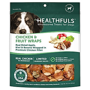 Healthfuls Chicken Wrapped Fruit Dog Treats, 16oz