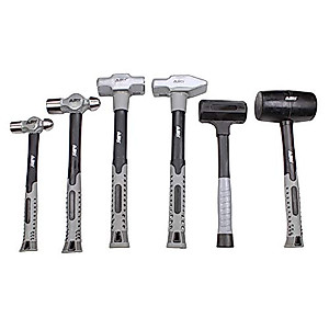 ABN 6 Piece Hammer Set - Forging Hammer Tool Set, Metal Working Tools and Equipment Pein and Sledge Hammer Styles