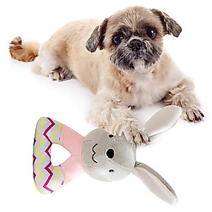 Plush Squeaky Dog Toy for Teething – Training Toy for Stress Comfort and Portable Puppy Interaction - Funny Pet Dental Chew Tool