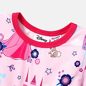 Disney Princess Toddler Girl Allover Print Long-sleeve Dress, Pink, 3T