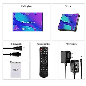 Android TV Box Android 11,4GB 128GB RK3318 4K TV Box,2.4G 5.8G WiFi Bluetooth 4.1 with Wireless Keyboard,4K Video TV Box (4GB 128GB)