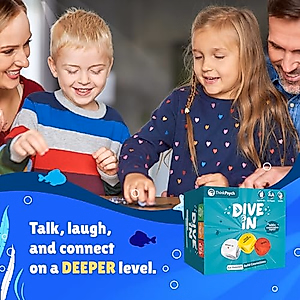 ThinkPsych 400+ Family Conversation Starters Dice & Card Game - Conversation Cards for Ages 6-99 - Best Family Games for Kids and Adults