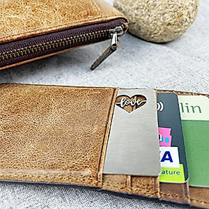 YODOCAMP 30th Birthday Gifts for Him Men Boyfriend, Gifts for 30 Year Daughters Son from Mom Dad, Happy 30th Birthday Engraved Metal Wallet Insert Gift Idea for Her Women Girlfriend