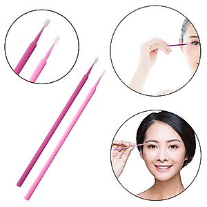 GoWorth 500Pcs Durable Micro Disposable Eyelash Extension Individual Applicators Mascara Brush for Make up and Clean and Compatible and Eyelash Dedicated