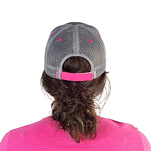 Jeep Girl Trucker Hat, Custom Structured, 6-Panel, Grey