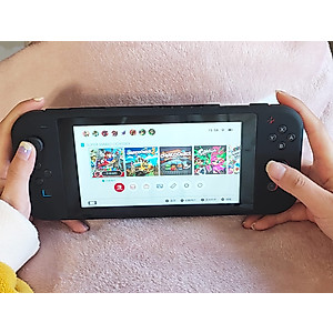 Protective Case for Nintendo Switch, Soft Silicone Slim Case Cover Compatible with Nintendo Switch OLED. (Black 1PCS)