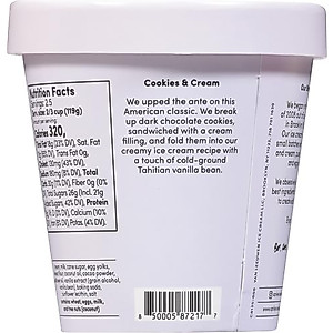Van Leeuwen Premium Cookies & Cream French Ice Cream, 14 oz (Frozen)
