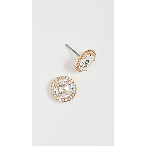kate spade new york Bright Ideas Pave Halo Gold Stud Earrings