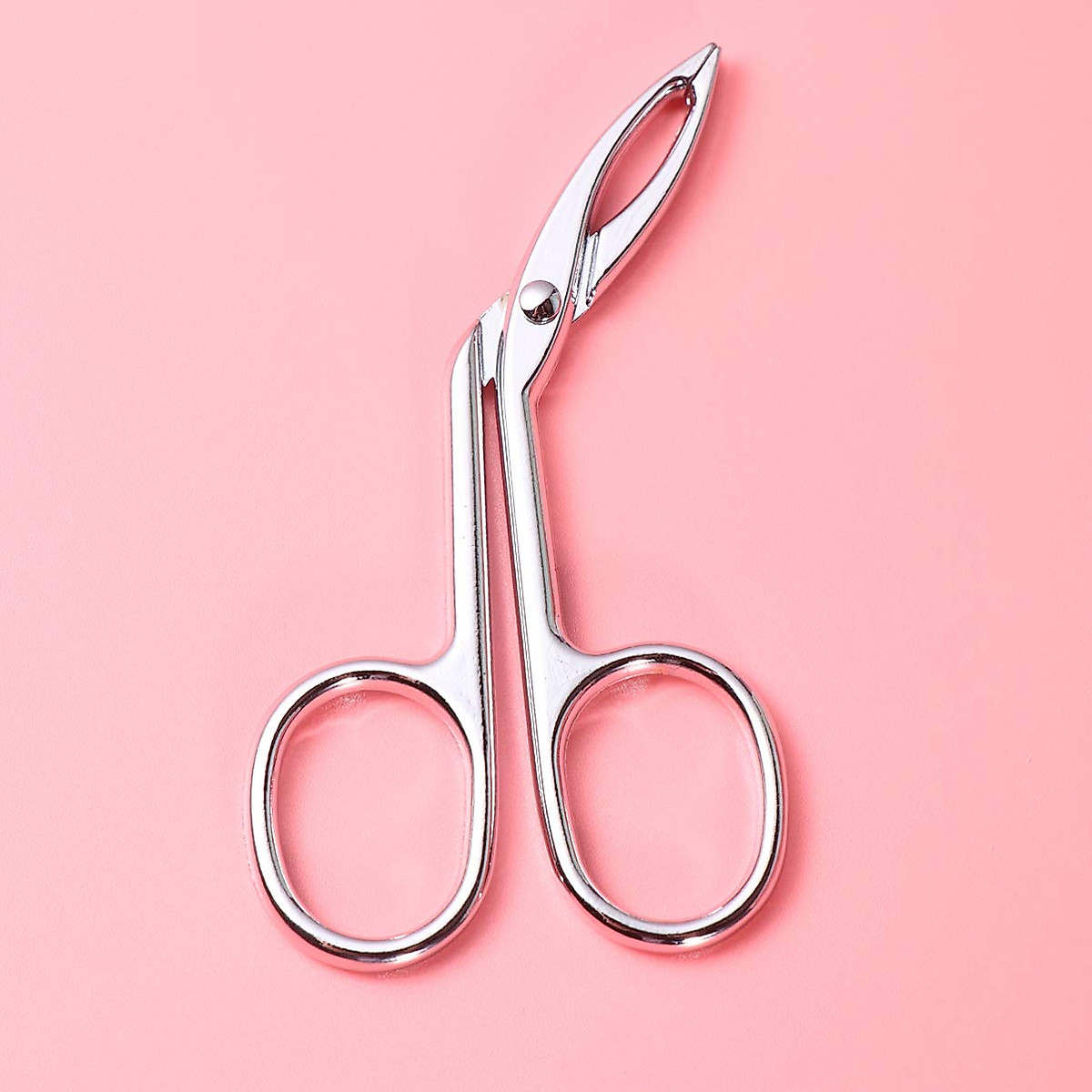 Beaupretty Eyebrow Tweezers, Scissors Shaped Eyebrow Slant Tip Tweezers Clip, Eyebrow Clip Tweezers for Lady Girls Women 2 pcs