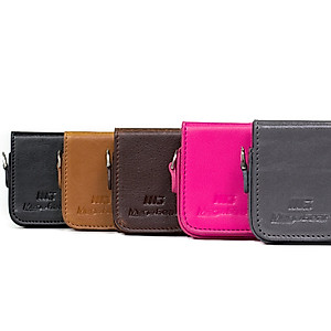 MegaGear Canon PowerShot SX620 HS, ELPH 180, ELPH 360 HS, ELPH 190 is, ELPH 170 is, SX610 HS Leather Camera Case with Strap - Black - MG1089