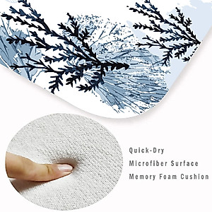 Coastal Beach Runner Rug for Hallway 2x6 Decorative Coral Sea Turtle Hallway Rugs Nautical Throw Rug Navy Blue Area Rug Non-Slip Floor Carpet for Bedroom Living Room Entrance Door Mat Washable Rug