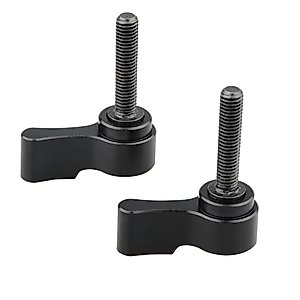 CAMVATE M5 Male Threading（22.5mm Long） Rotating Knob Adjustable Thumb Lever Screw (Black) - 1511