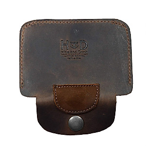 Hide & Drink, Leather Dog Wallet/Coin Pouch/Purse/Accessories/Card Holder/Cute Wallet, Handmade :: Bourbon Brown