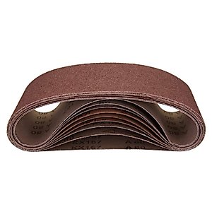 Sanding Belts, Aluminum Oxide Sander Belts Ander Sanding Belt for Portable Belt Sander, Sanding Disc Aluminum Oxide Adhesive Backed Sandpaper