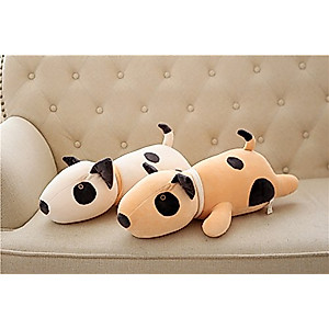 Vintoys Bull Terrier Dog Big Hugging Pillow Soft Plush Toy Stuffed Animals White 21"