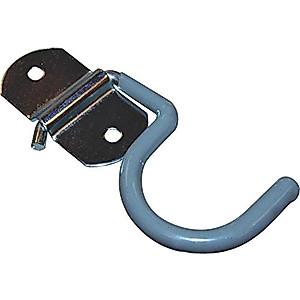 Crawford 3.65 in. L Vinyl Coated Gray Steel Small Hanger Holder 5 lb. capacity 2 pk