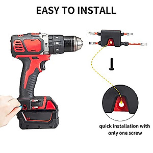 Bit Holder for Milwaukee M18 Drill Bit Organizer for Milwaukee Drills Carry Up to 4 Driver Bits on The Side of Your Power Tool or Driver (2 Pack)