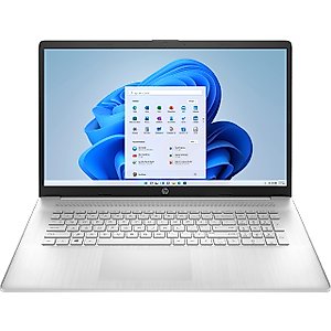 HP 17-cn0023dx Silver Laptop, i5-1135G7, 8GB, 256GB PCIe SSD, 17.3" IPS Full HD (1920x1080), Intel Iris Xe, Windows 11 Home S-Mode