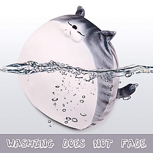 ARELUX 11.8In High Chubby Cat Plush Pillow, Cute Fat Kitty Cat Stuffed Animal Soft Kitten Adorable Hugging Pillow Anime Plushies,Funny Toy Birthday for Adults Friends