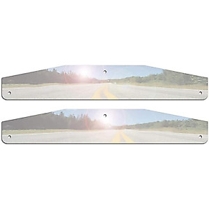 BLVD-LPF OBEY YOUR LUXURY Universal Stainless Steel Mud Flap Weights Semi Truck 24" X 4" Chrome 3 Stud Fit for 24" Wide Mud Flaps - Pair