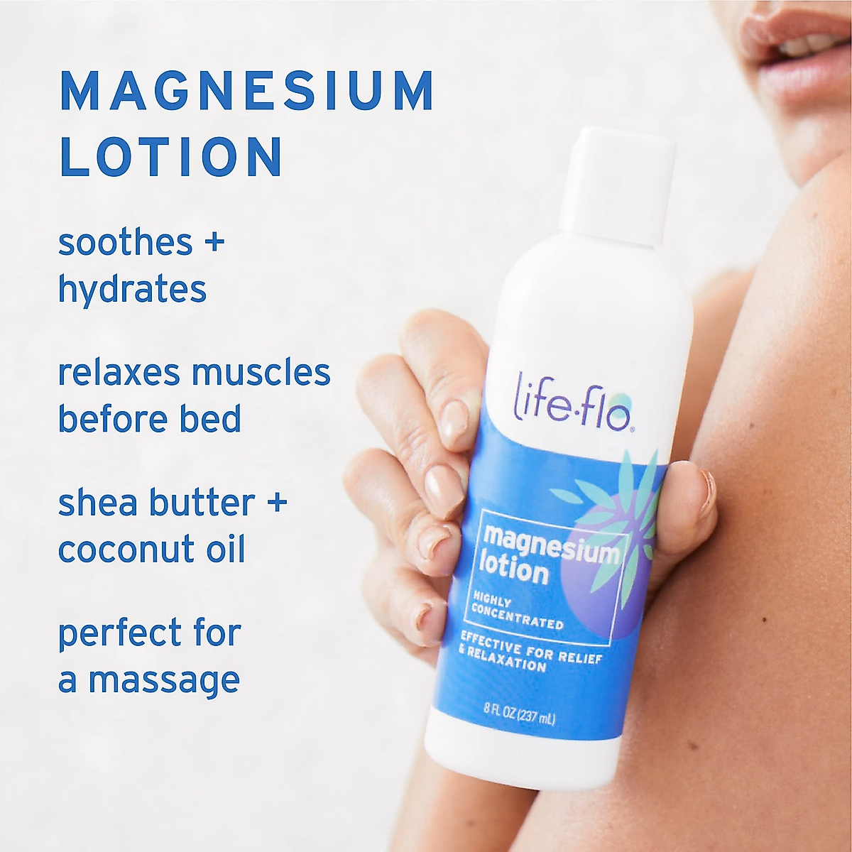 Magnesium Lotion Life Flo Health Products 8 oz Liquid
