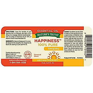 Nature's Truth Essential Oil, Happiness, 0.51 Fl Oz