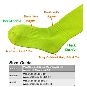 COUVER Unisex White Striped Knee High Softball/Sports Socks, Blue, Medium Size, 1 Pair