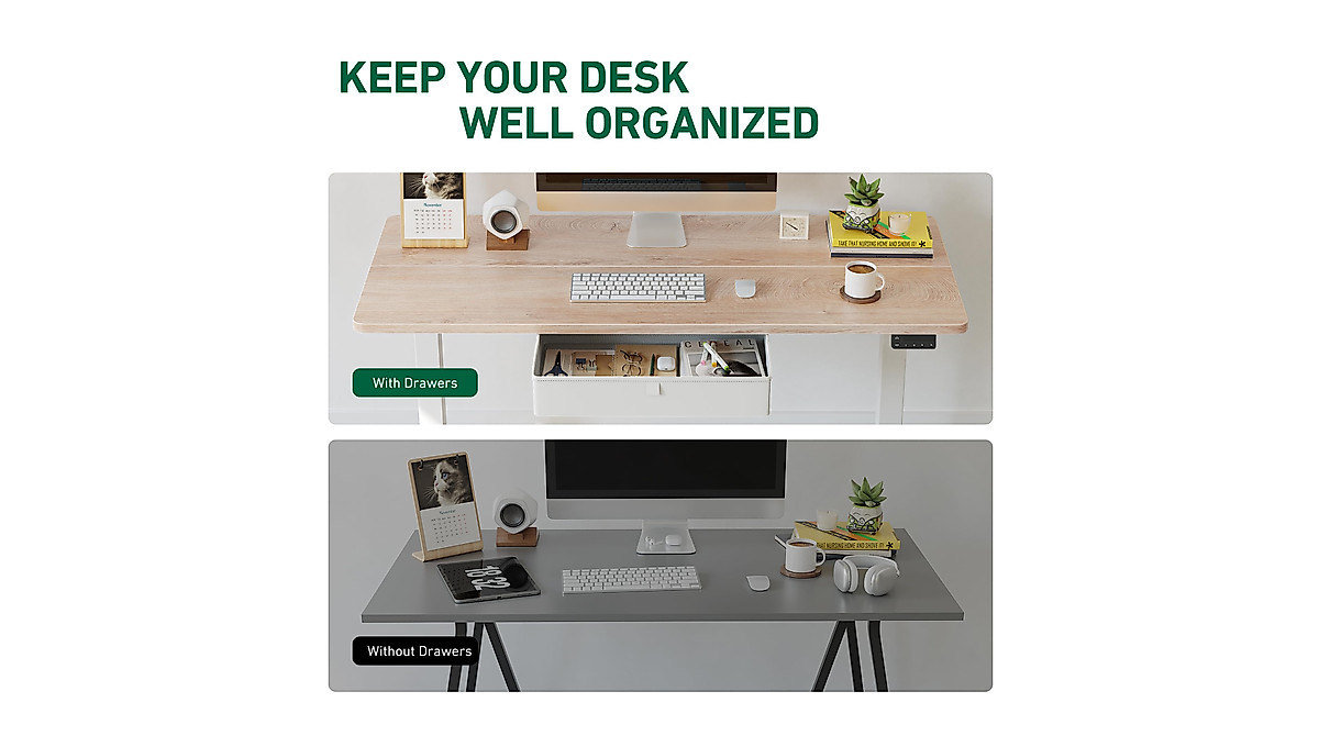 Ergonomic FEZIBO Stand-Up Desk | Adjustable Home Office