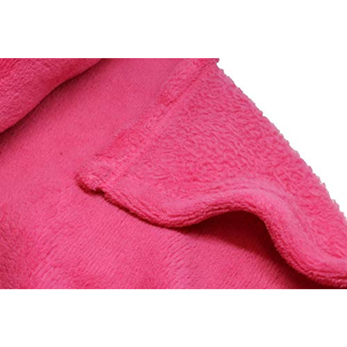 FOHOG Collection Fleece Blanket Hot Pink Red Small Plush Throw Blankets for Couch Flannel Soft Lightweight Microfiber Travel 50" X 60" (Hot Pink)