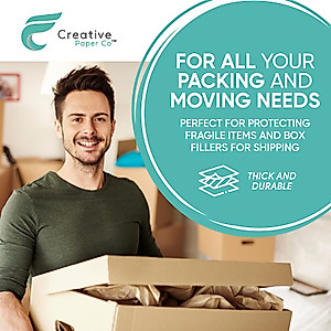 Brown Kraft Gift Wrapping Paper 17.50" x 900" (75 Feet) Made in USA Jumbo Roll, Ideal for Gift Box Wrapping, Art & Craft, Postal, Packing, Shipping, Floor Covering, Parcel, Table Runner, 100% Recycled