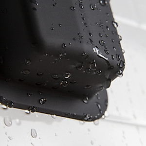 Tooletries - The Henry Essentials Holder - Silicone Toiletry Organiser, Shower & Bathroom Accessory - Features Silicone-Grip Technology, Removable & Reusable - Charcoal