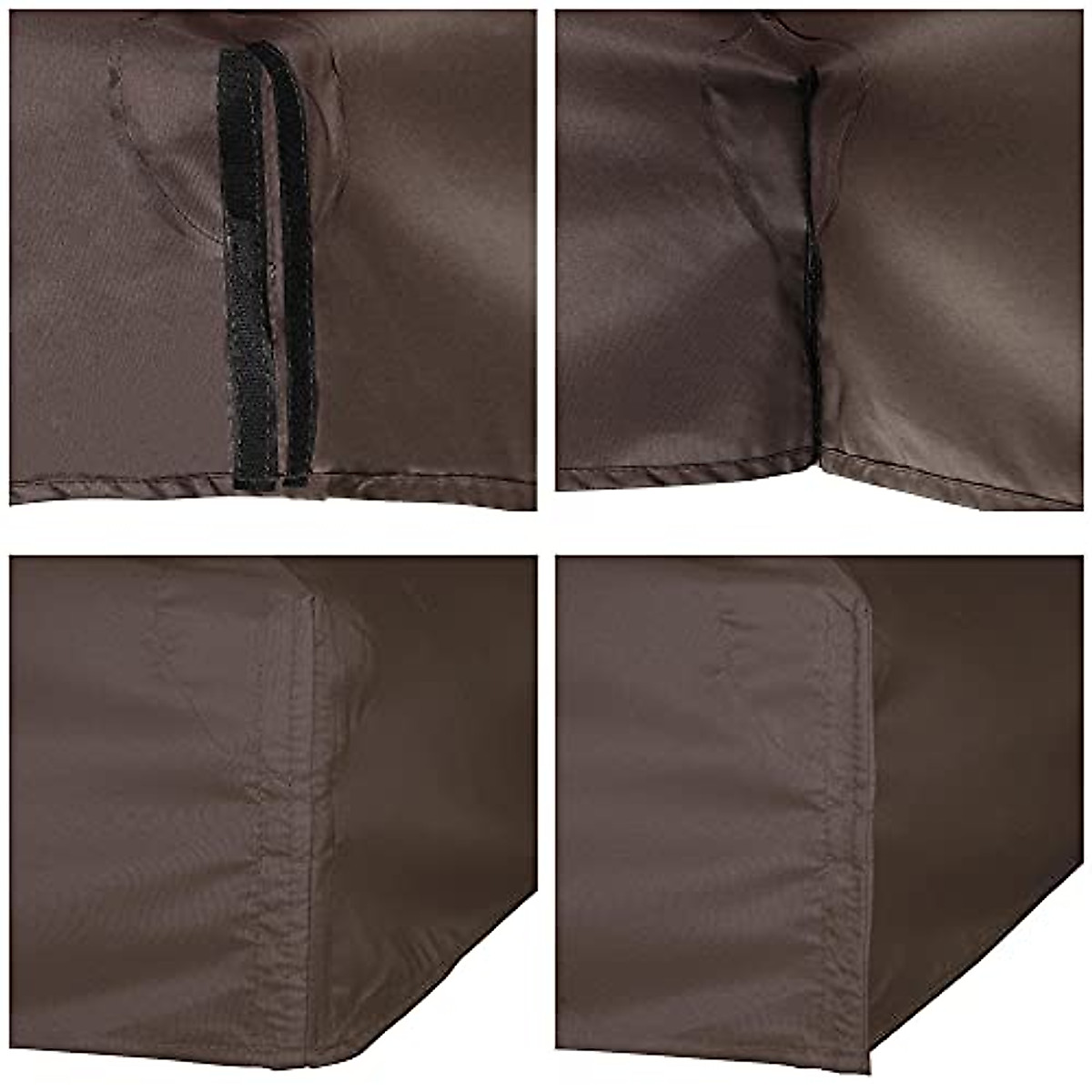 Yescom 8'x8' UV30+ Gazebo Canopy Replacement Top Cover Coffee Liqueur for Dual Tier Outdoor Patio Garden Tent Y0018T10