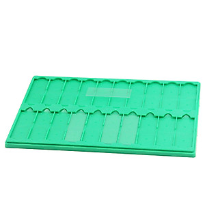 Plastic Microscope Slide Tray; 20 Capacity, Pack of 4