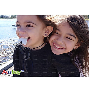 Ausbay Sensory Chew Necklaces, Silicone Shark Tooth Pendant Chewable Jewelry for Boys, Girls, Kids, Adults with Anxiety, SPD, ADHD, Teething, Autism, and Oral Motor Needs(3 Pack)