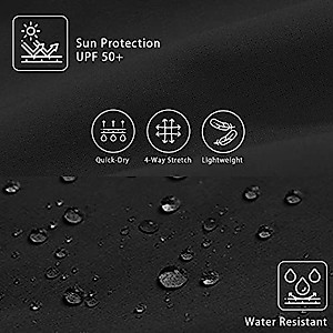 Evioset Womens 5 Inch Hiking Shorts Quick Dry Water Resistant Stretch Athletic Golf Shorts with Zipper Pockets Black S