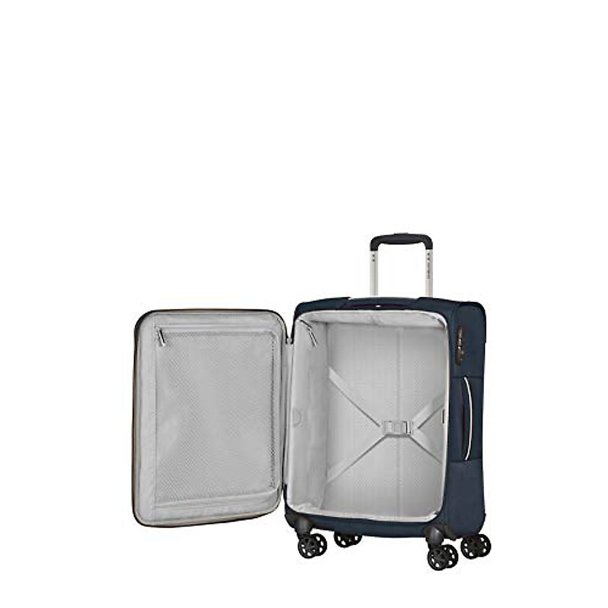 Samsonite Hand Luggage, Blue (Dark Blue), Spinner S, Lenght: 40 cm (55 cm-40 L)