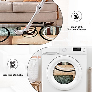 Bribay Area Rug, Washable and Non-Slip 3'x5' Abstract Modern Geometric Living Room Rug, Indoor Entryway Door Mat, Floor Mat Carpet for Bedroom, Kitchen Laundry, Bathroom