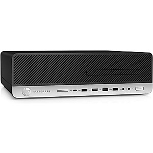 HP EliteDesk 800 G4 SFF Desktop PC, Intel Core i7-8700 3.20GHz, 16GB DDR4, 512GB SSD, WiFi, BT, Window 10 Professional (Renewed), Black