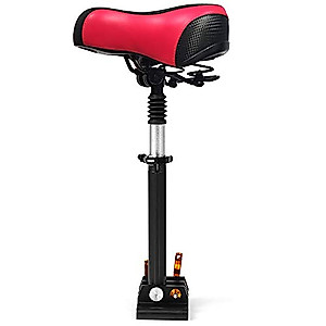 LIXADA Electric Skateboard Saddle Electric Scooter Saddle Set Replacement Compatible with Electric Scooter Pro Chair M365 Scooter Electric Scooter Retractable Seat with Bumper