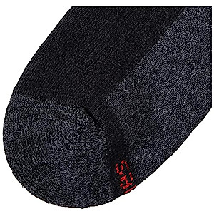 Hanes mens Hanes Men's Max Cushion Low Cut 6-pair Pack, Available in Big & Tall Casual Sock, Black, 12-Jun US