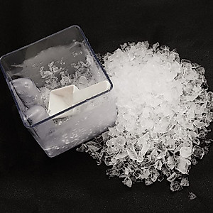 Luvitory Ice Crusher Machine for Home, Crushed Ice Maker, Easy to Use Shaved Ice Machine for Ice cube Drinks